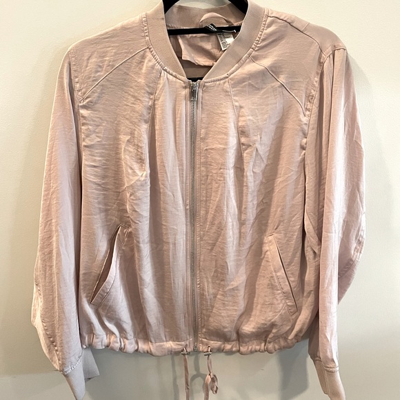 Divided | Jackets & Coats | Light Bomber Jacket Pink Silk Texture ...